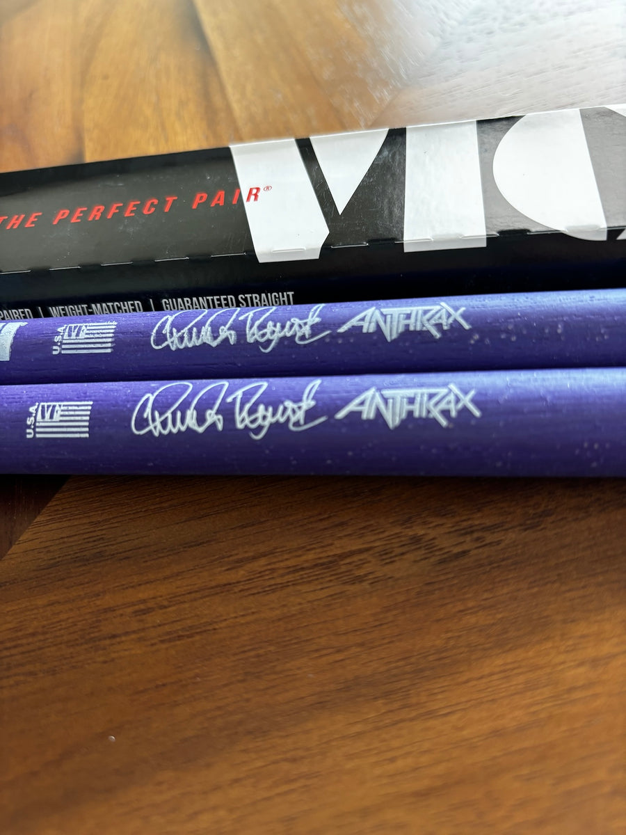 ANTHRAX Vic Firth Charlie Benante Signature Sticks Purple – Charlie ...