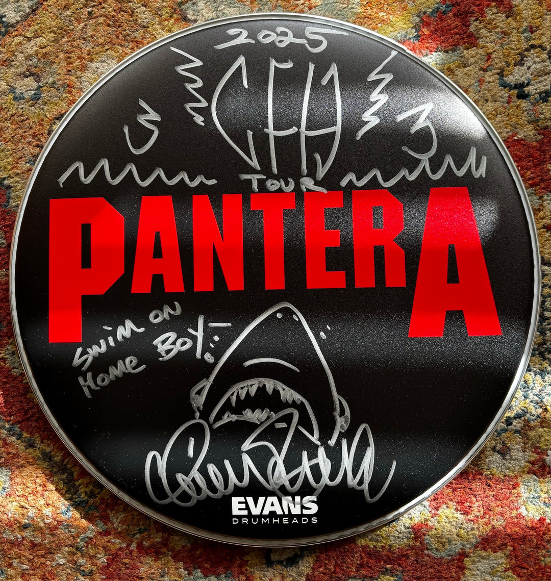 Charlie Benante SIGNED PANTERA 12" DRUMHEAD – Charlie Benante Store
